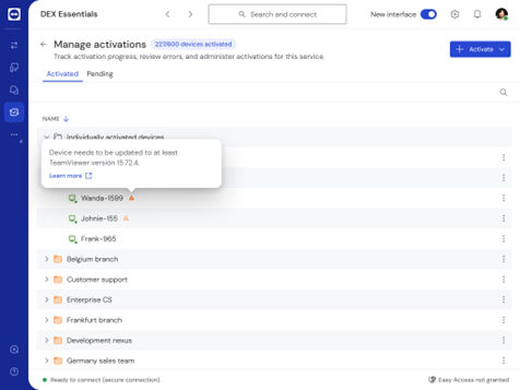Get started with TeamViewer DEX Essentials